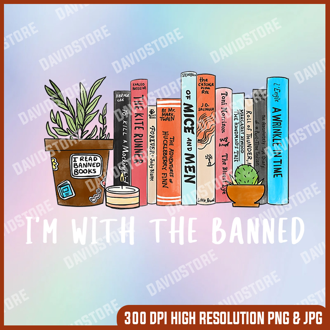 Banned books PNG, I'm with The Banned PNG, I'm with The Bann - Inspire ...