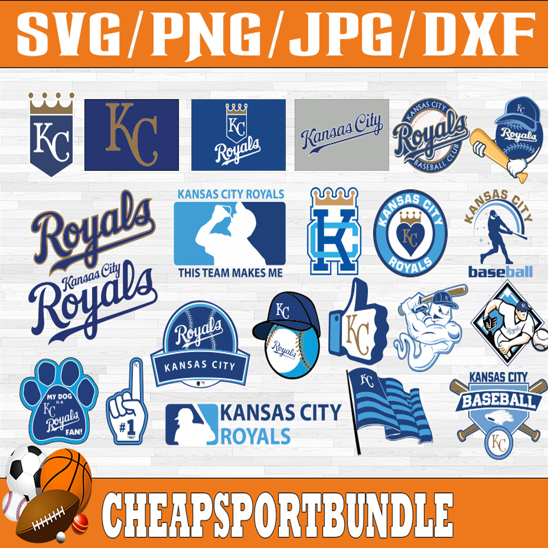 Bundle 37 Files Kansas City Royals Baseball Team svg, Kansas - Inspire Uplift