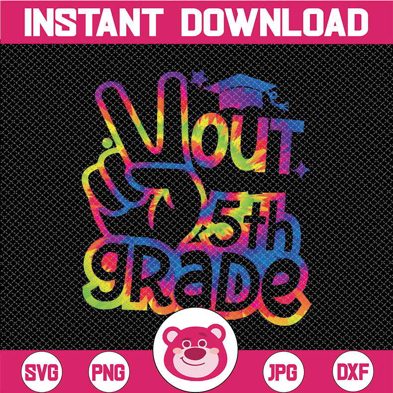 Peace Out 5th Grade Svg, Graduation Last Day Of School Tie D - Inspire ...
