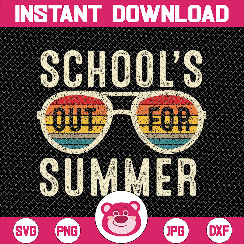 Retro Last Day Of School Schools Out For Summer Svg, Funny T | Inspire ...