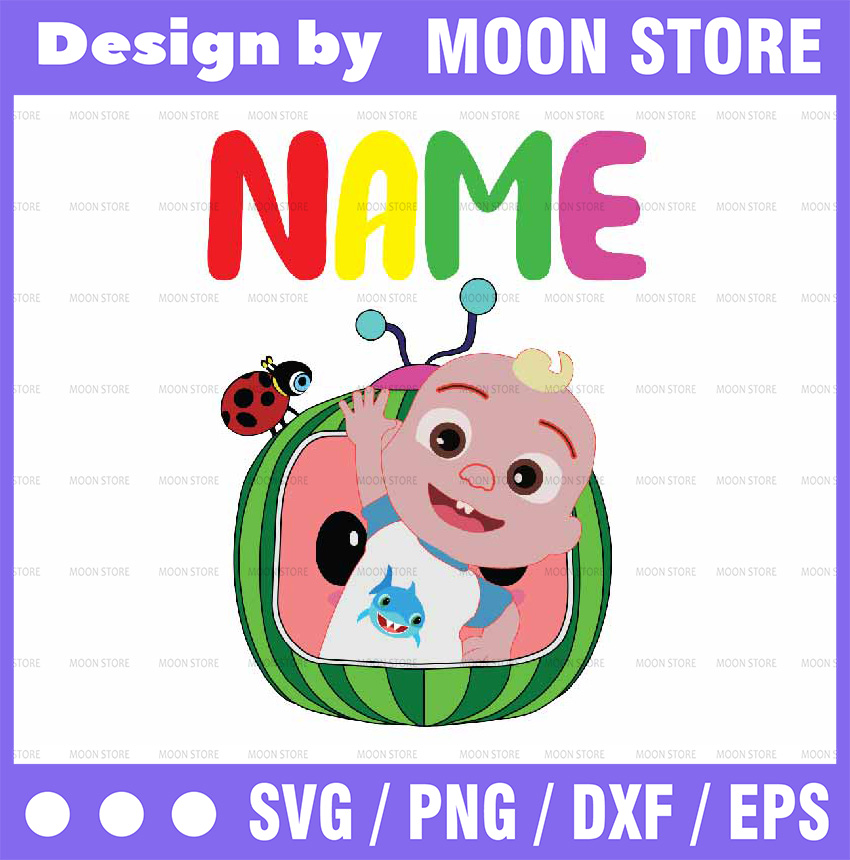 Cocomelon Personalized Name Birthday JJ png svg, JJ Svg, Coc | Inspire ...