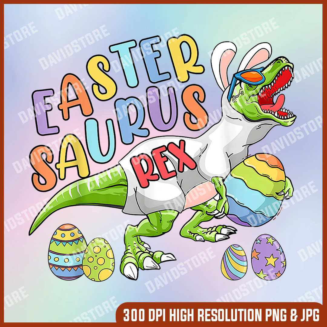 Eastersaurus Rex PNG, Kids Eastersaurus Rex Easter Trex Bunn | Inspire ...