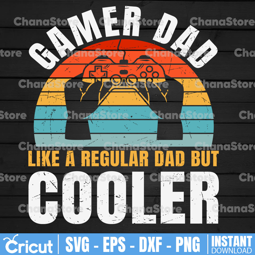 Gamer dad PNG, Daddy's gaming buddy PNG, Fathers day matchin | Inspire ...