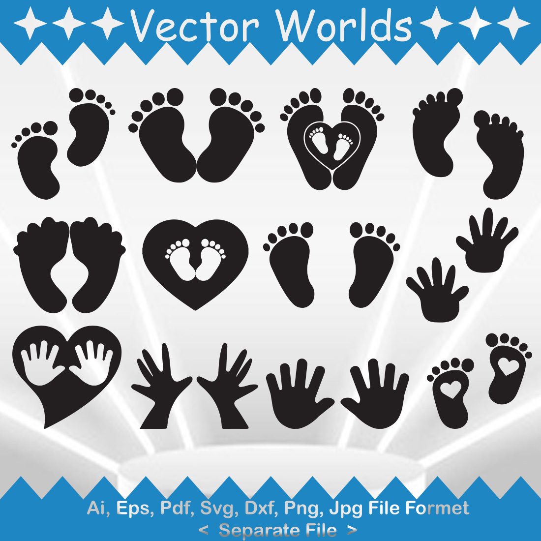 Baby Feet svg, Baby Feets svg, Kids svg, Baby, Feet, SVG, ai | Inspire ...