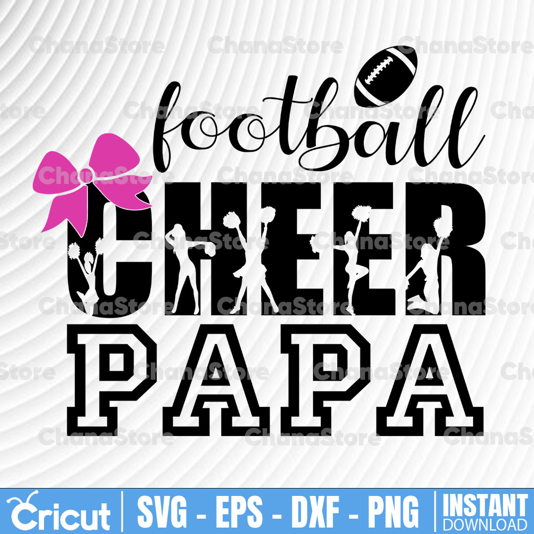Cheer Dad SVG, Cheerleader Silhouette svg, dxf, png, mirrore | Inspire ...