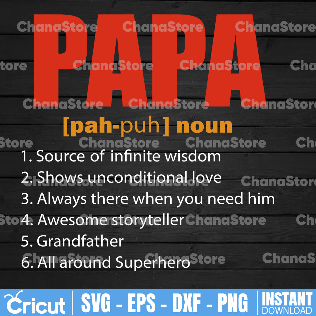 Papa Svg Png, Cool Papa Png, Papa Like A Grandpa Only Cooler | Inspire ...