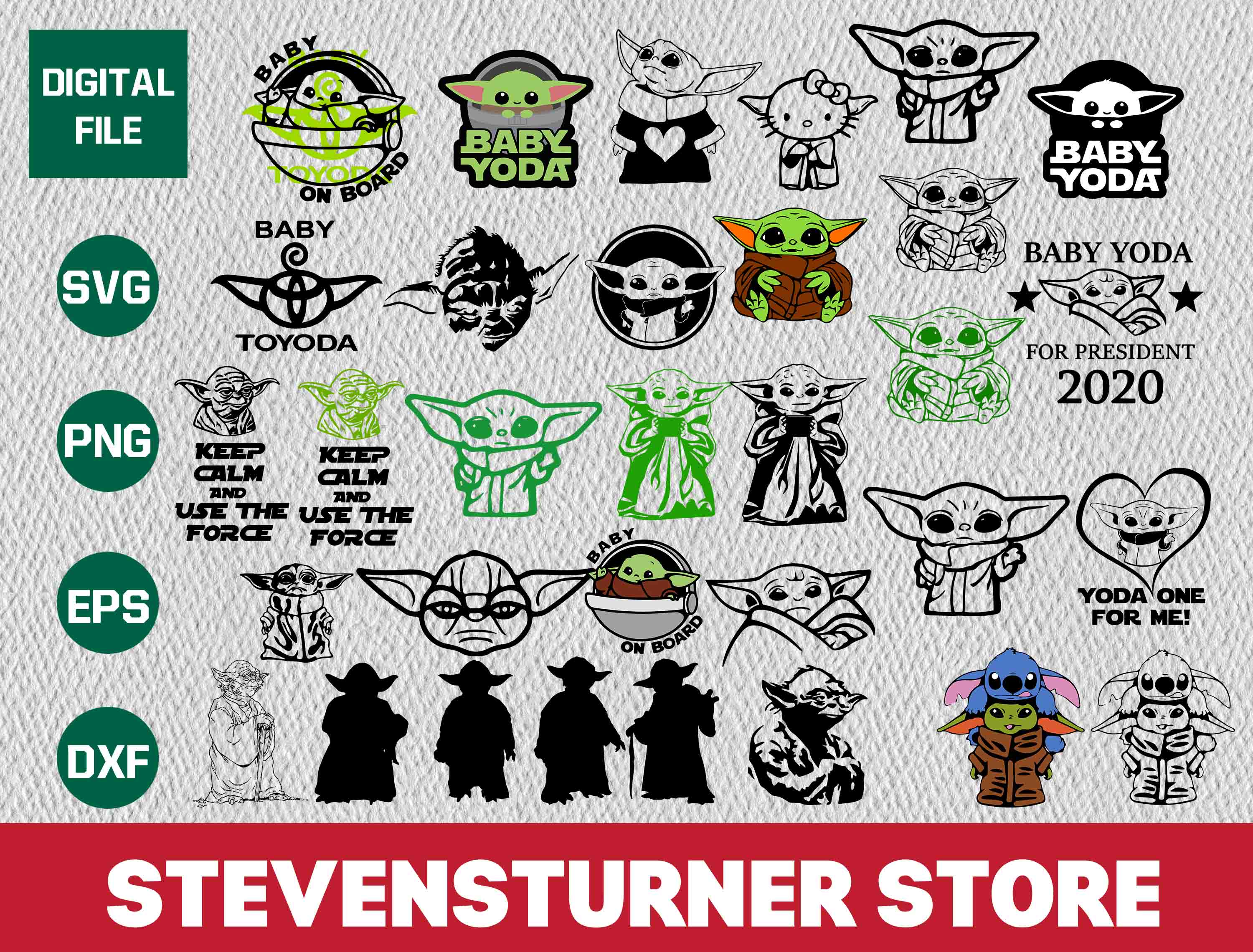 Baby Yoda Svg, Grogu Svg For Cricut, Baby Yoda Clipart, Baby | Inspire ...