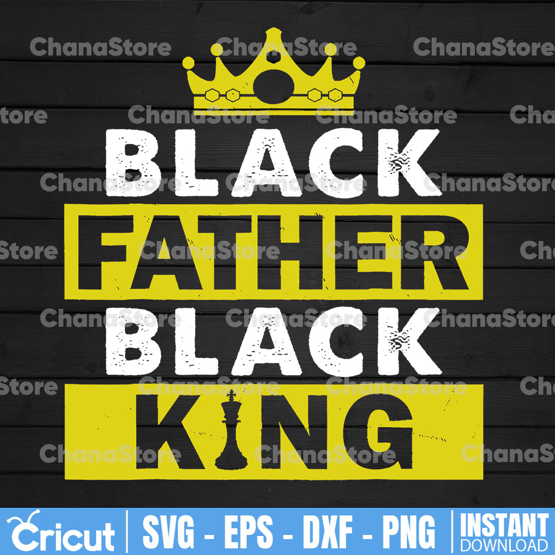 African Cool Dad Funny Father's Day Black Father Black King - Inspire ...