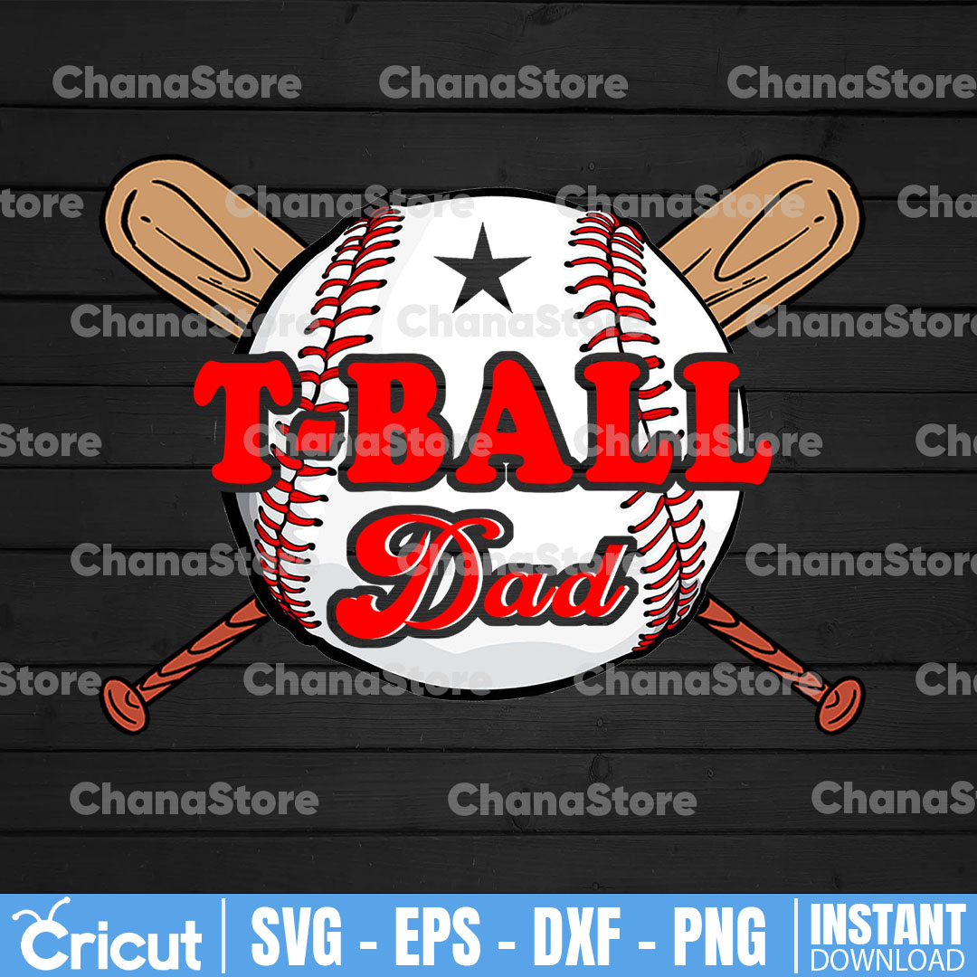 TBall Dad Ball Daddy Funny Fathers Day T-Ball png T-Ball Dad | Inspire ...