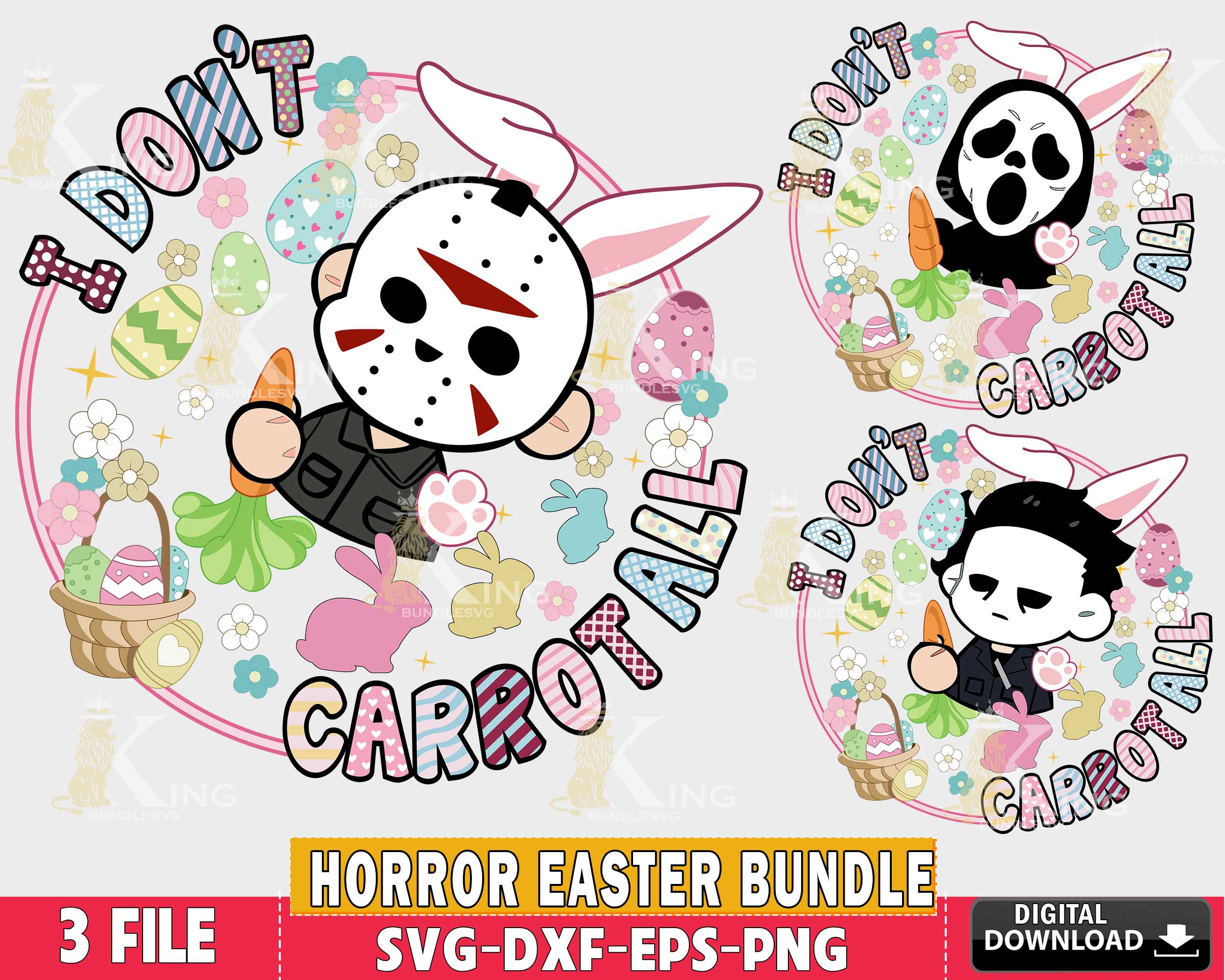 Horror Easter svg, Funny Easter svg, Happy Easter Day svg , | Inspire ...