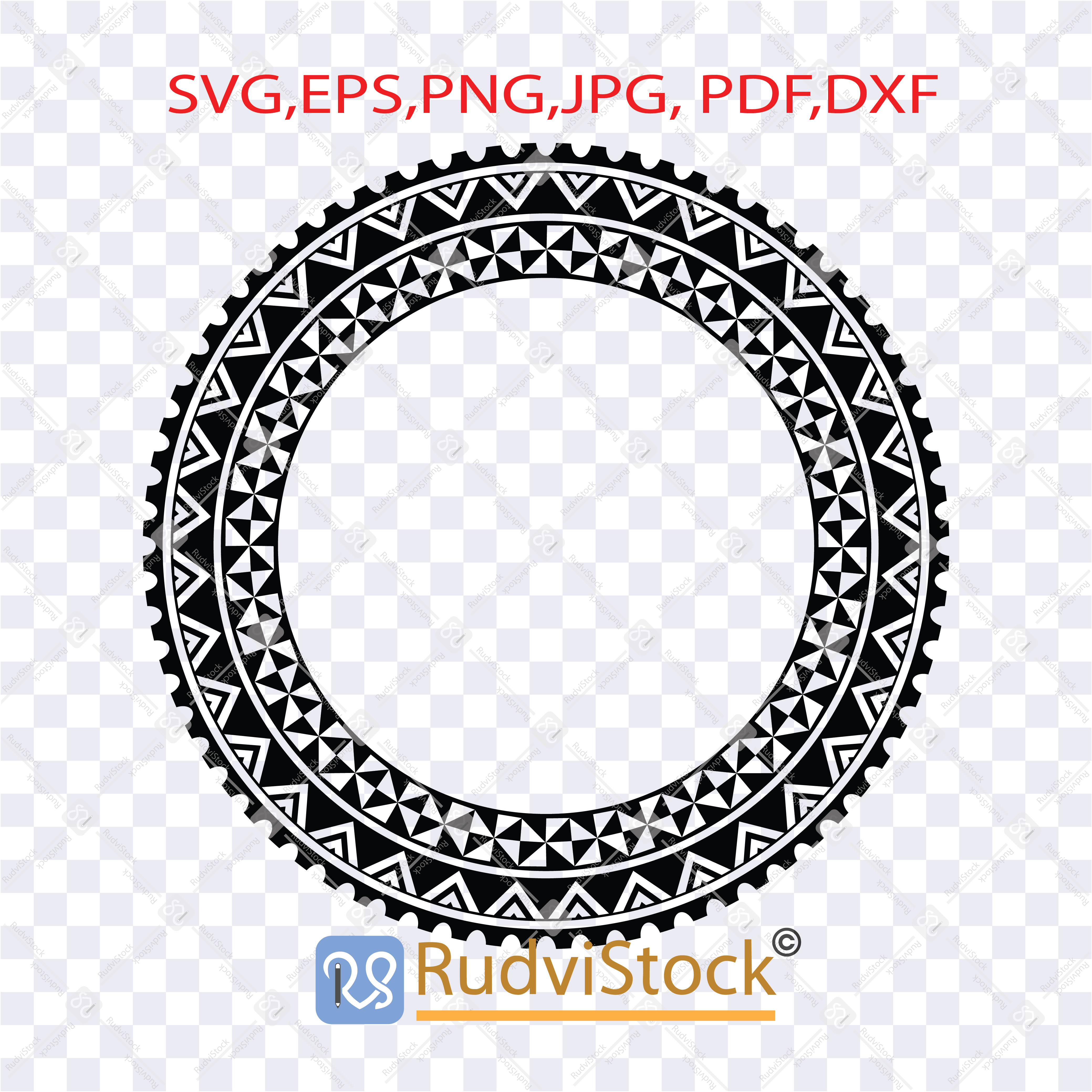 Circle Polynesian tattoo tribal / Samoan circle frame tribal | Inspire ...