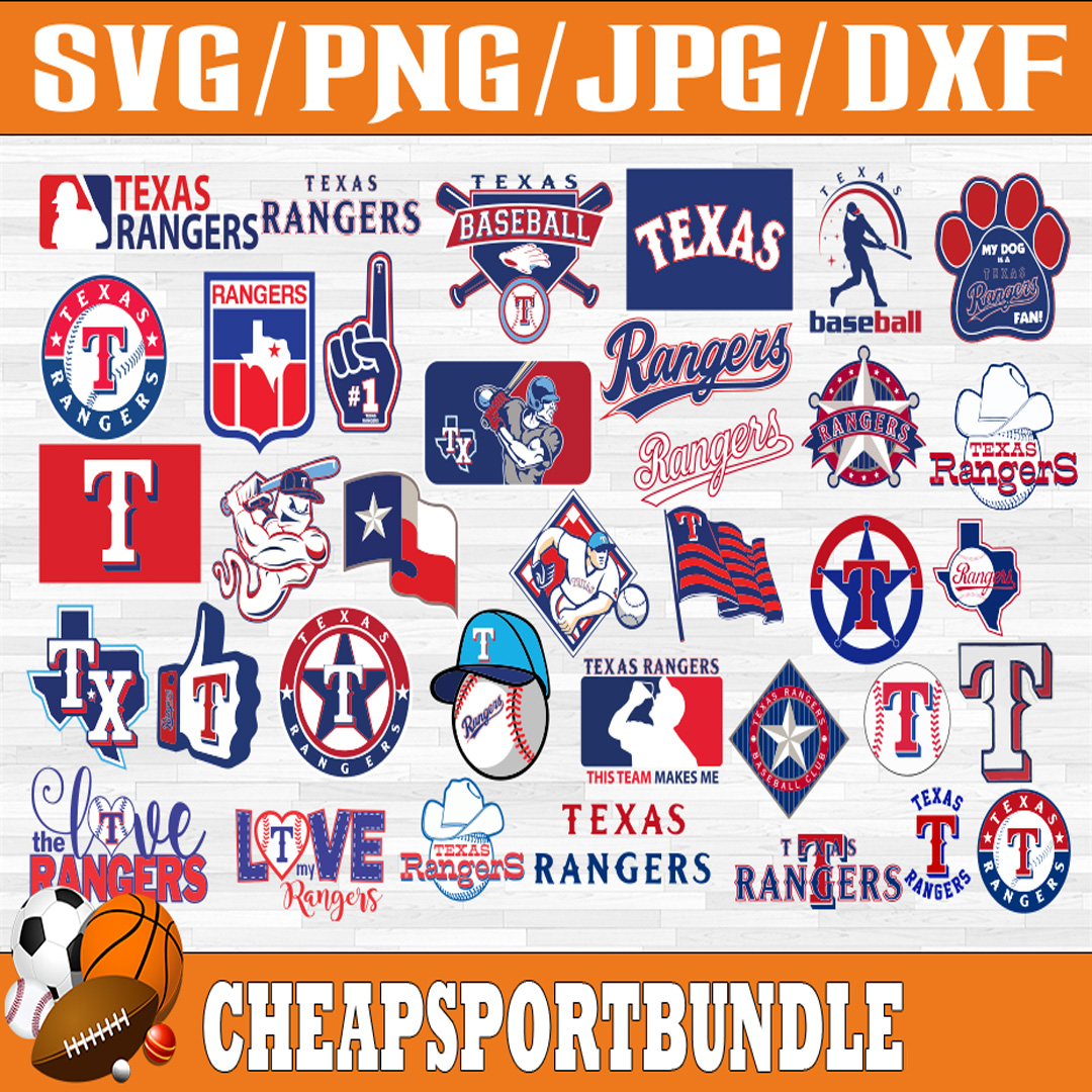 Bundle 37 Files Texas-Rangers Baseball Team Svg, Texas-Range - Inspire ...