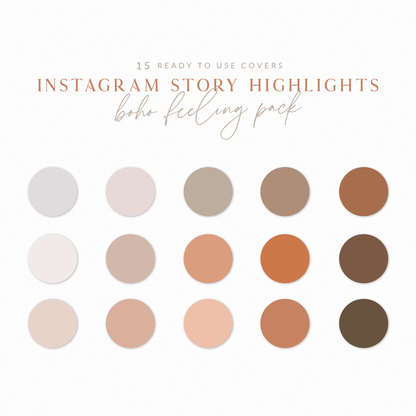 Instagram Story Highlights Cover / Boho Highlights / Solid | Inspire Uplift