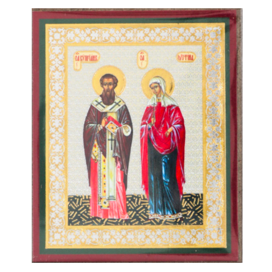 Orthodox icon of Saints Cyprian and Justina | Handmade Russi | Inspire ...