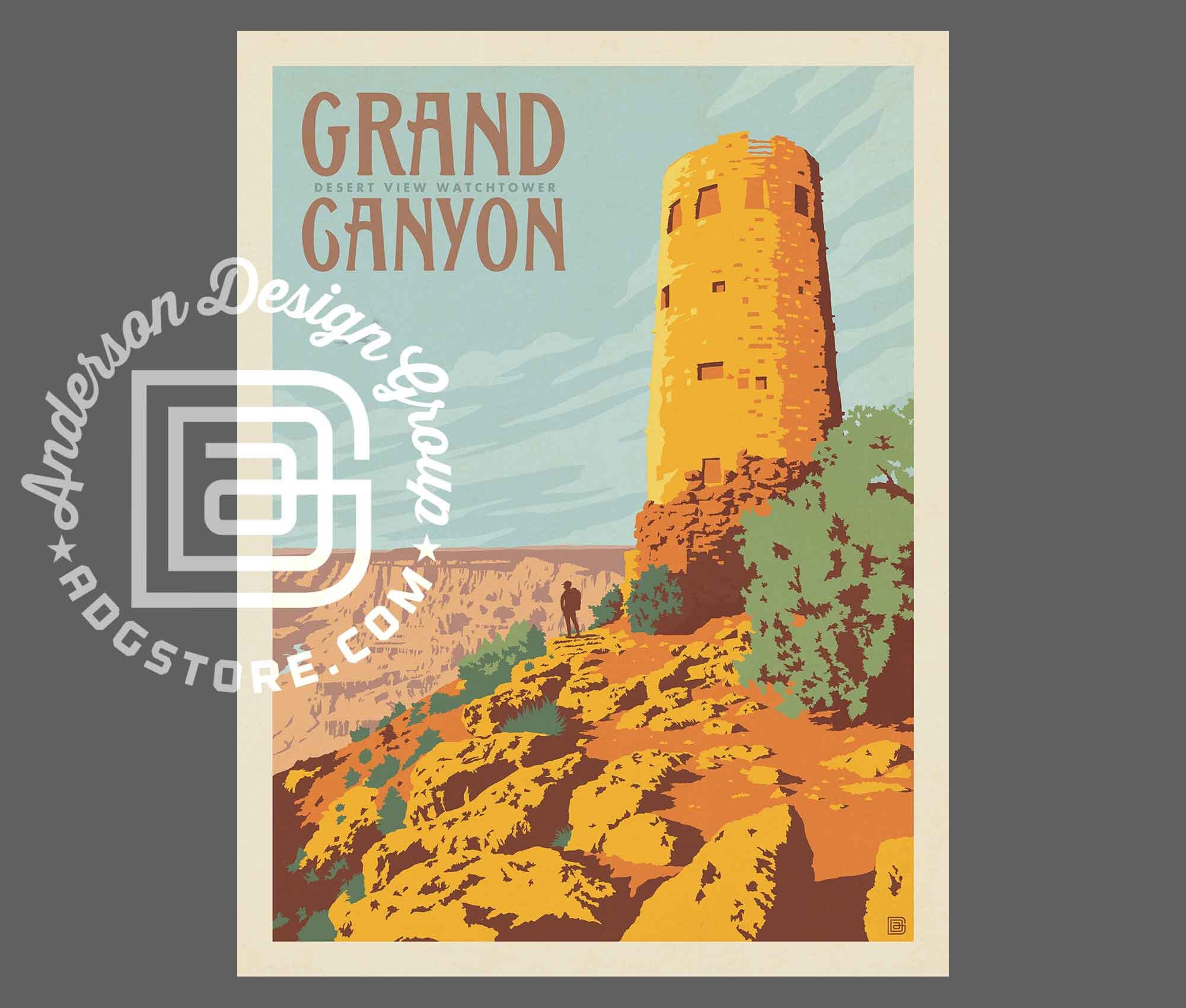 Grand Canyon National Park Travel Poster by Anderson Design | Inspire ...