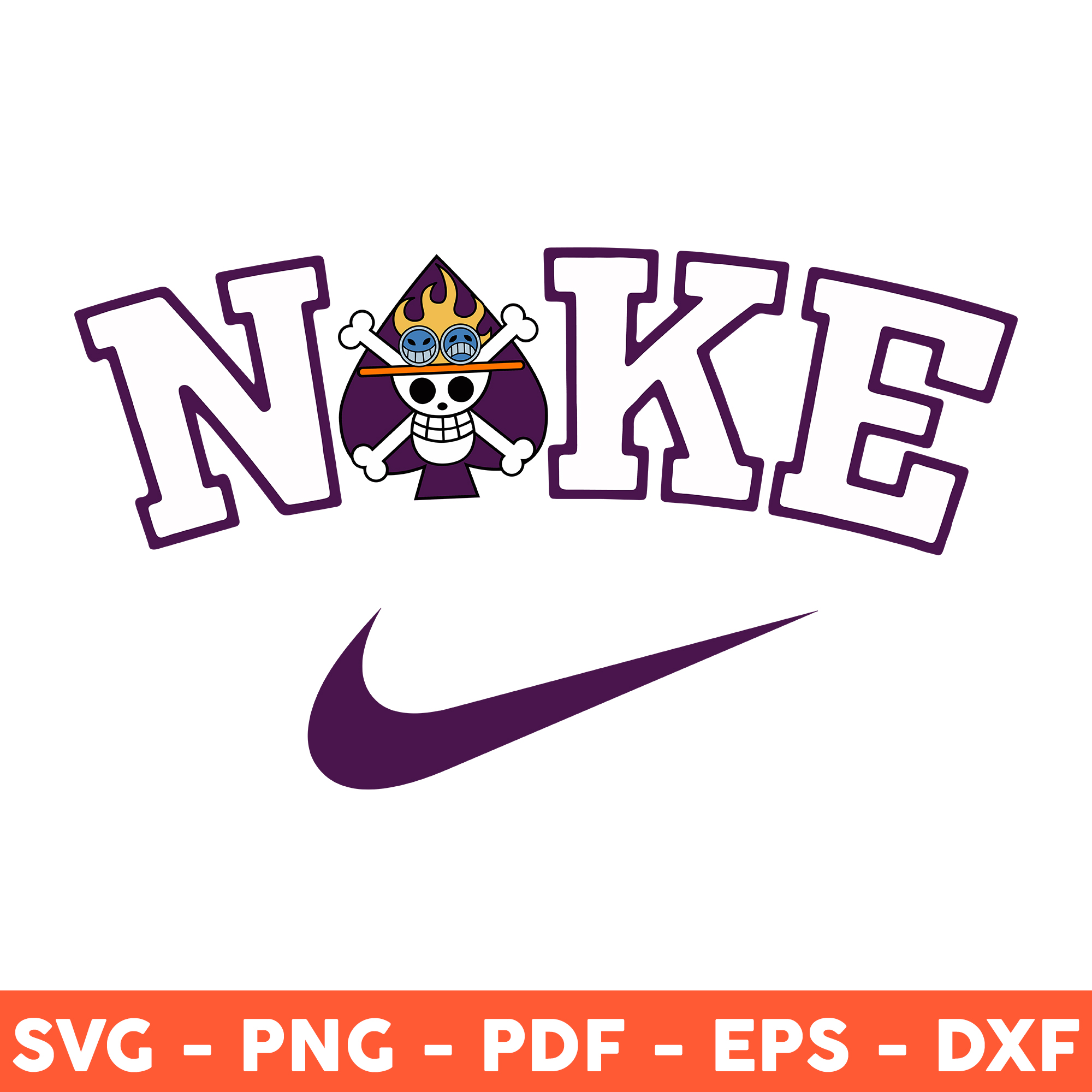 One Piece Jolly Roger x Nike Svg, One Piece Jolly Roger Svg, - Inspire ...