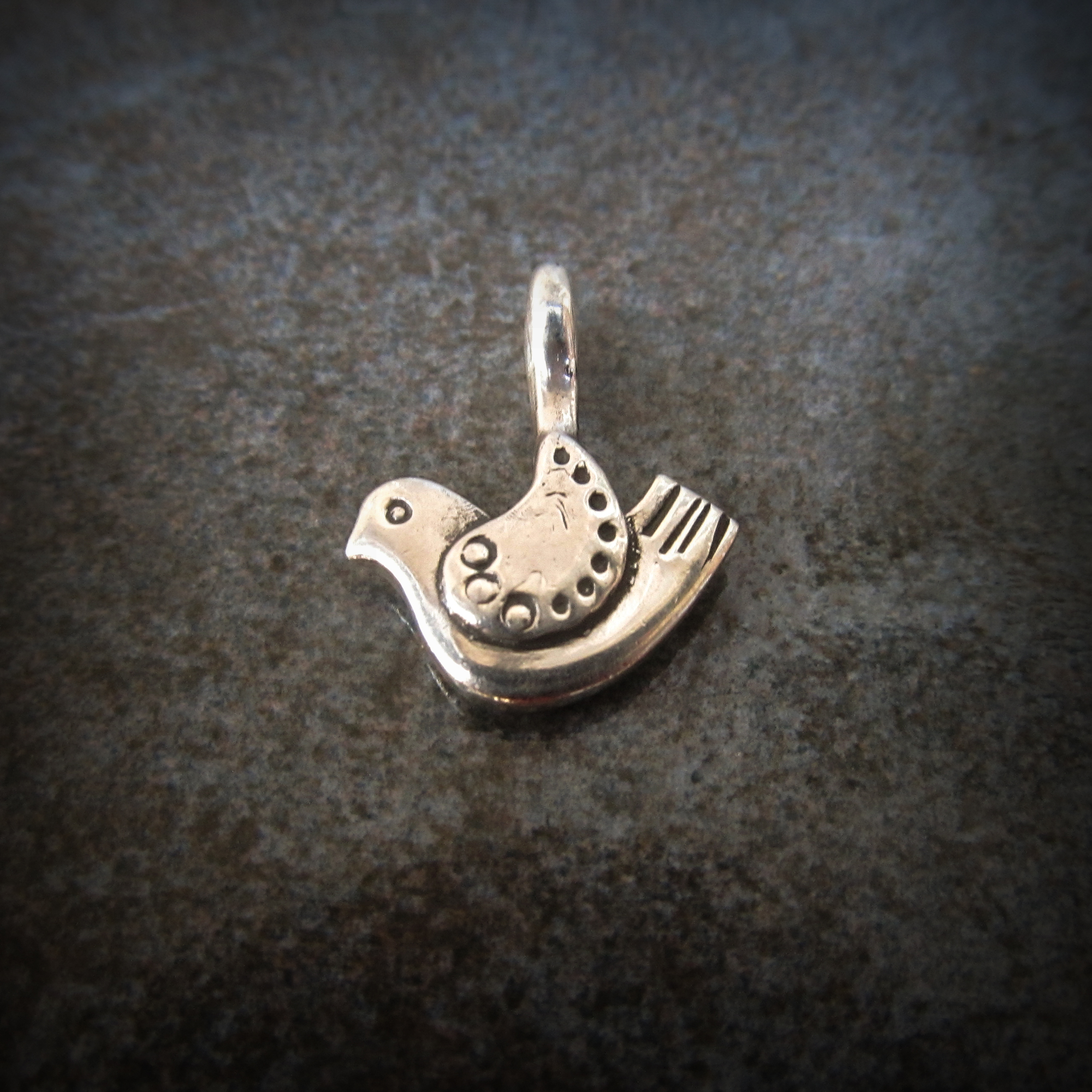 Small silver bird necklace pendant,smal silver bird charm,Vi | Inspire ...