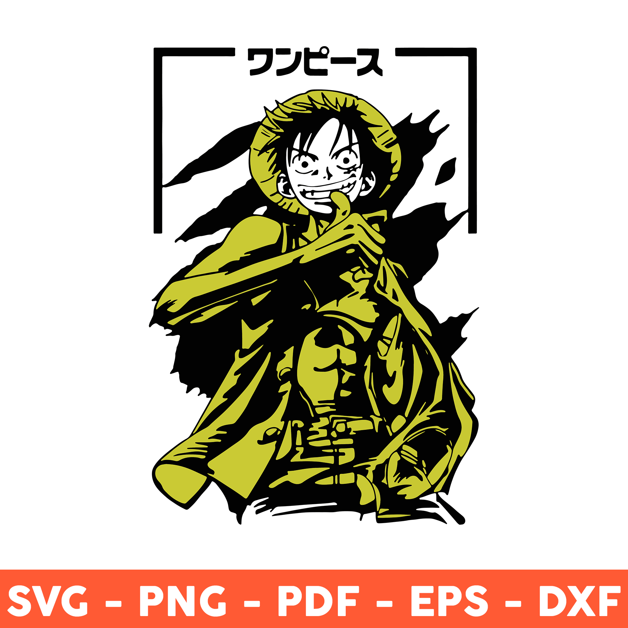 One Piece Luffy Svg, Luffy Svg, Anime One Piece Svg, Monkey | Inspire ...