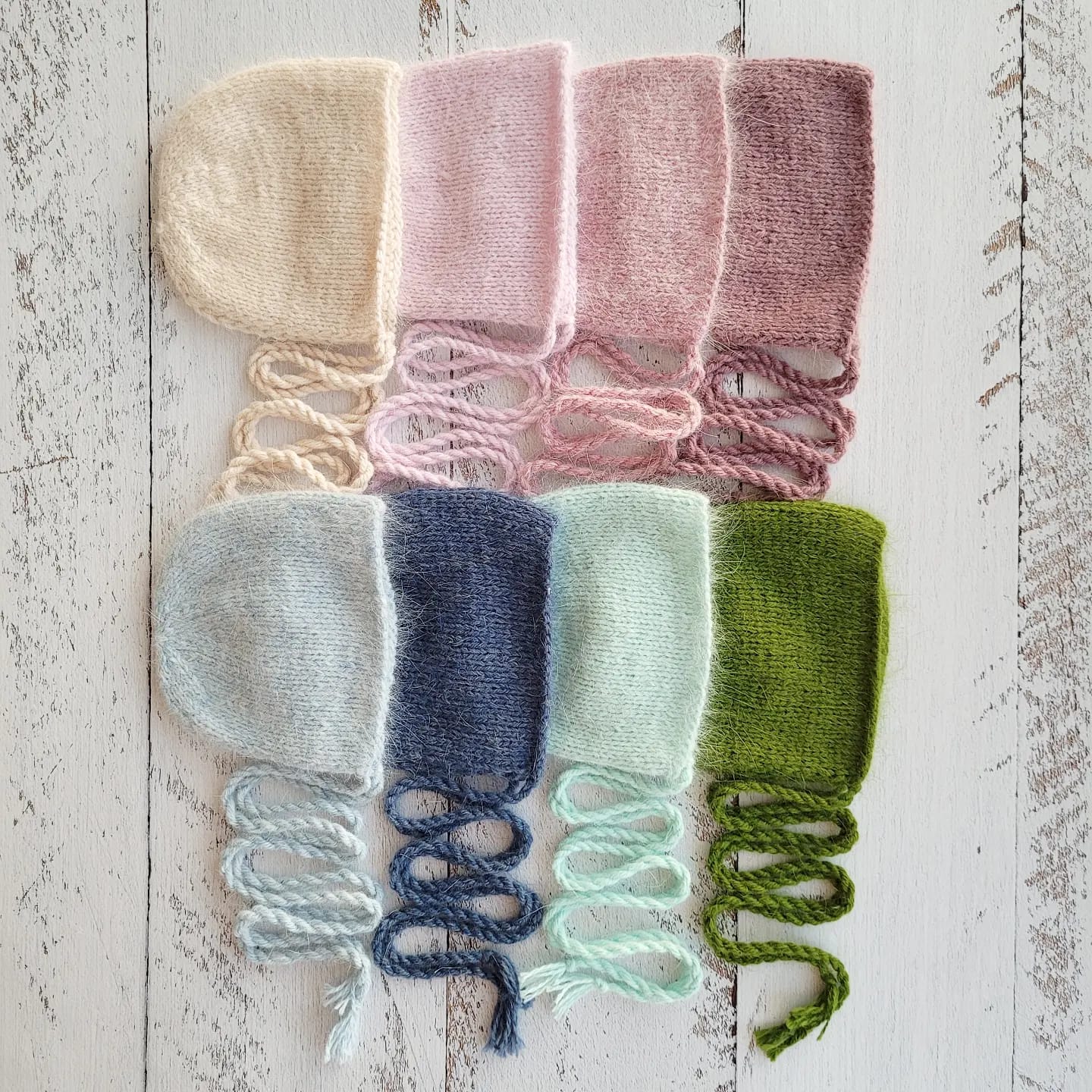 Fluffy newborn bonnet. Baby photo props. | Inspire Uplift