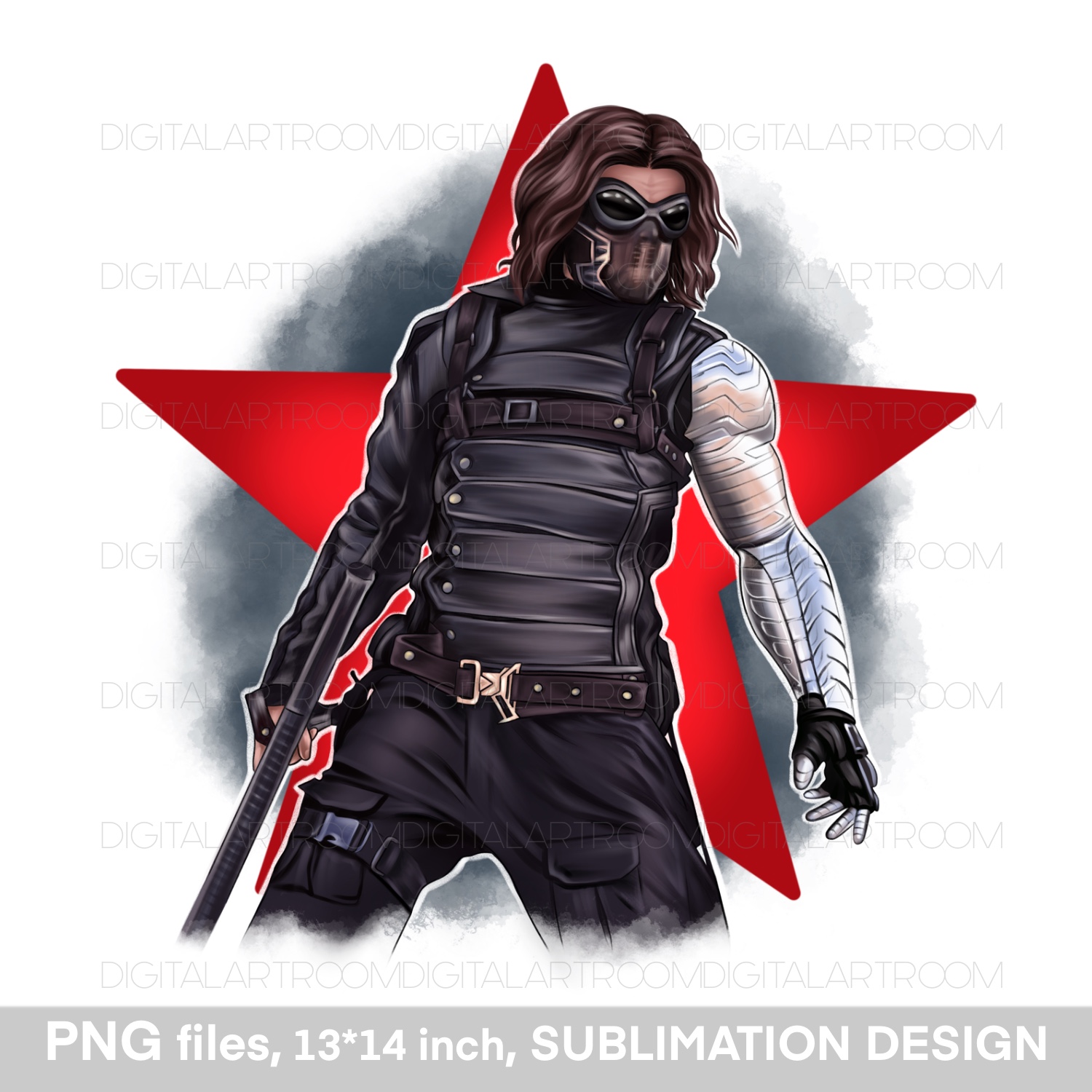 Superman Winter Soldier Superhero PNG sublimation design | Inspire Uplift