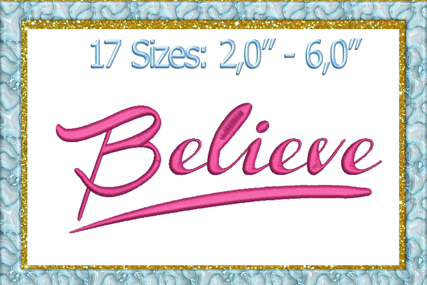 Believe Embroidery Designs Believe Machine Embroidery design | Inspire ...