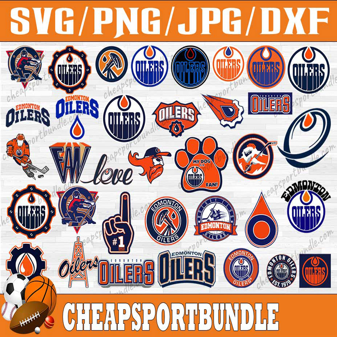 Bundle 35 Files Edmonton Oilers Hockey Team Svg, Edmonton Oi - Inspire ...