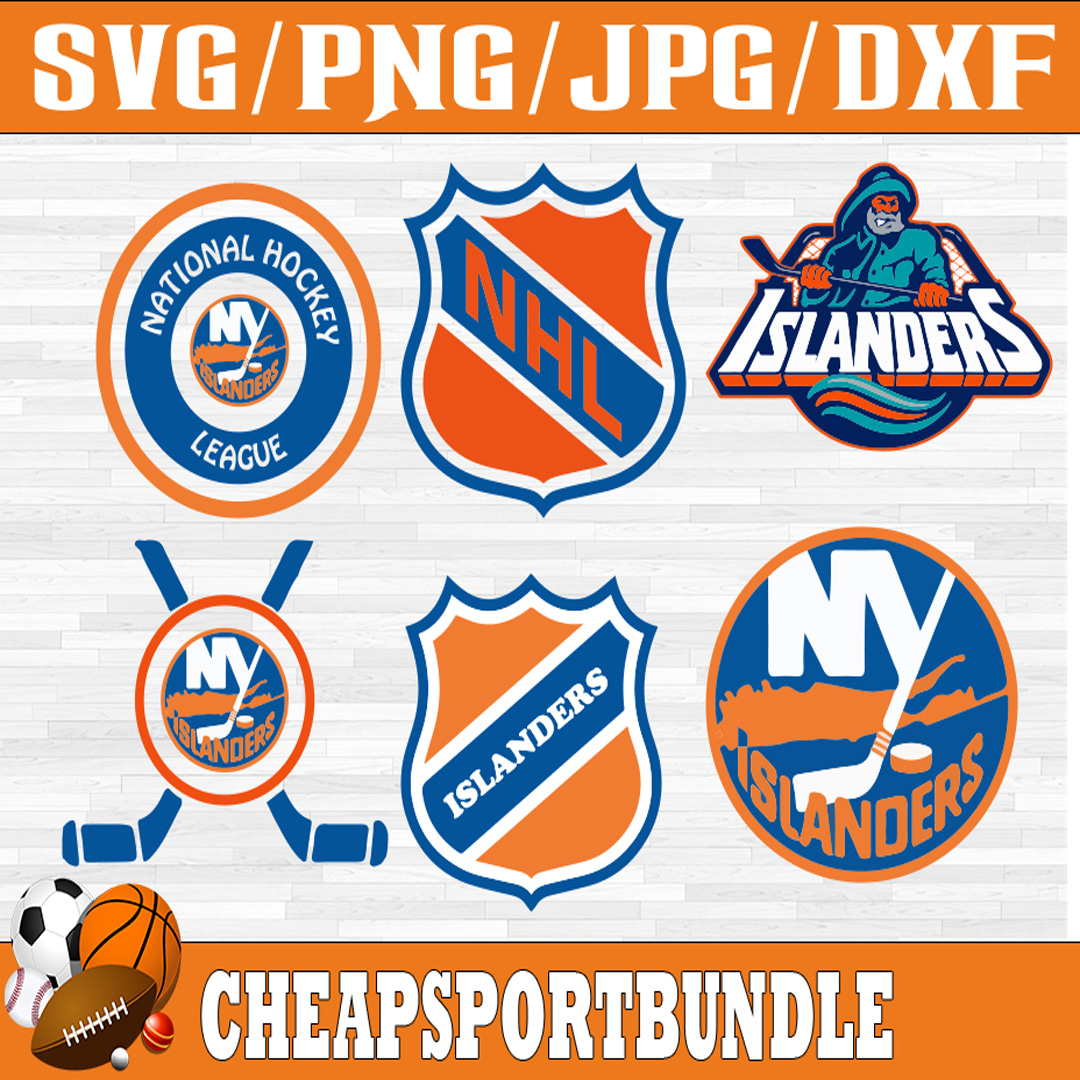 Bundle 6 Files New York Islanders Hockey Team Svg, New-York, - Inspire ...