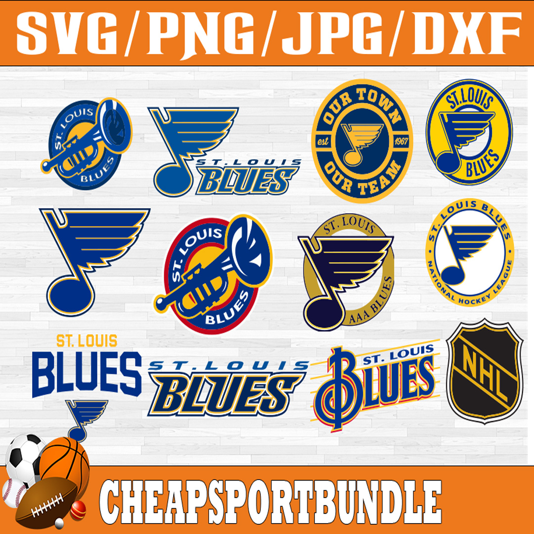 Bundle 12 Files St Louis Blues Hockey Team Svg, St Louis Blu - Inspire ...