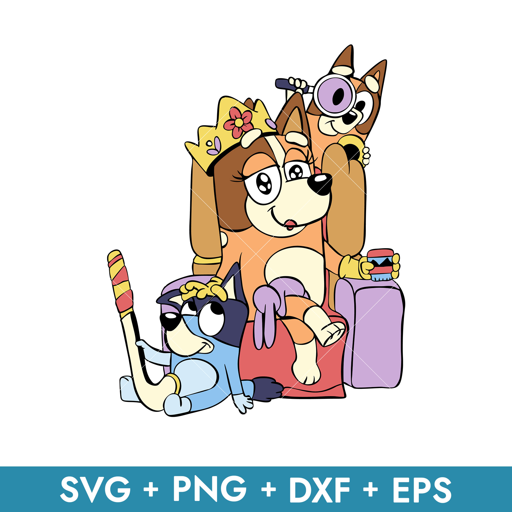 Bluey Mum SVG, Bluey Mom SVG, Chilli SVG, Bingo SVG, Bluey S | Inspire ...