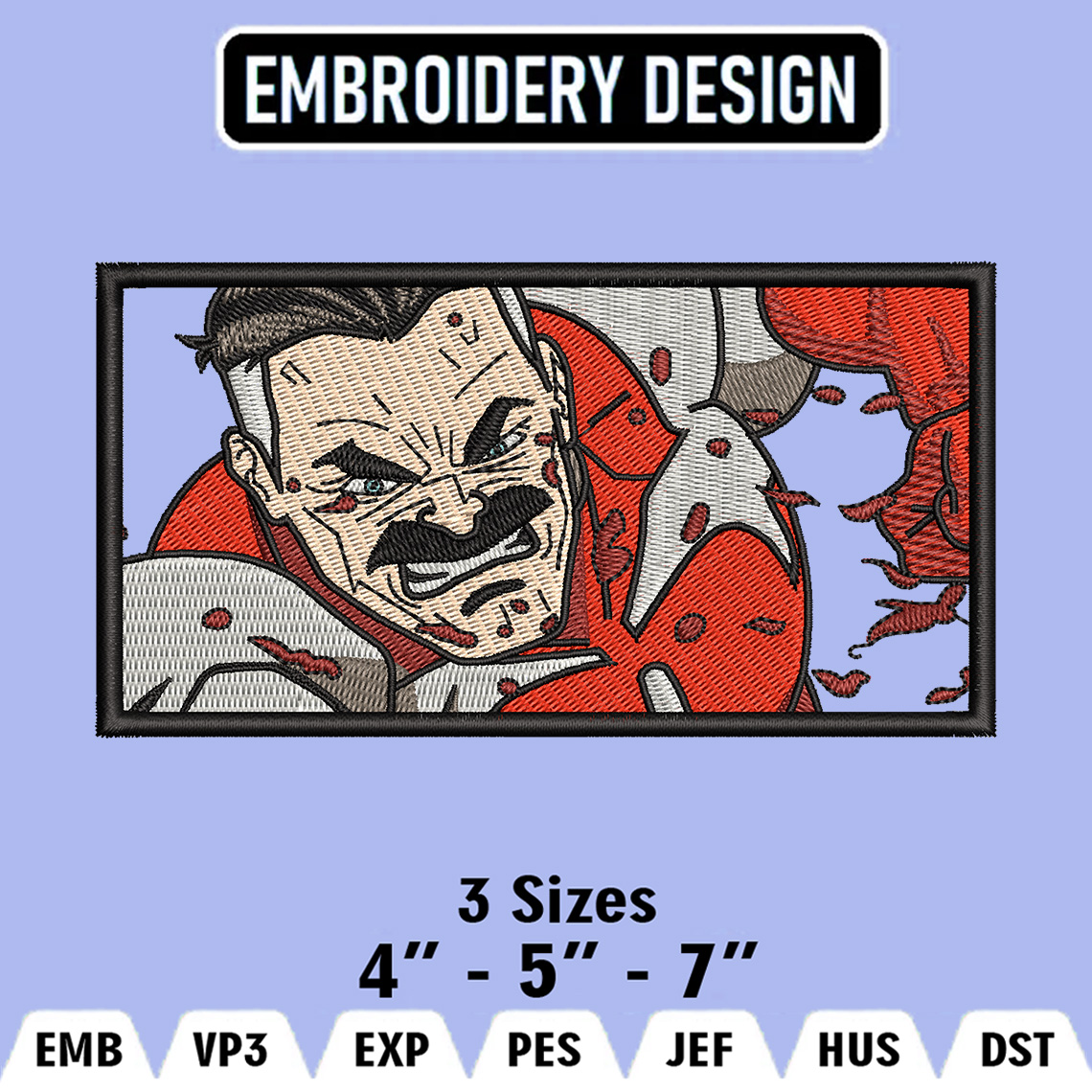Omni Man Embroidery Designs, Omni Embroidery Files, Invincib | Inspire ...