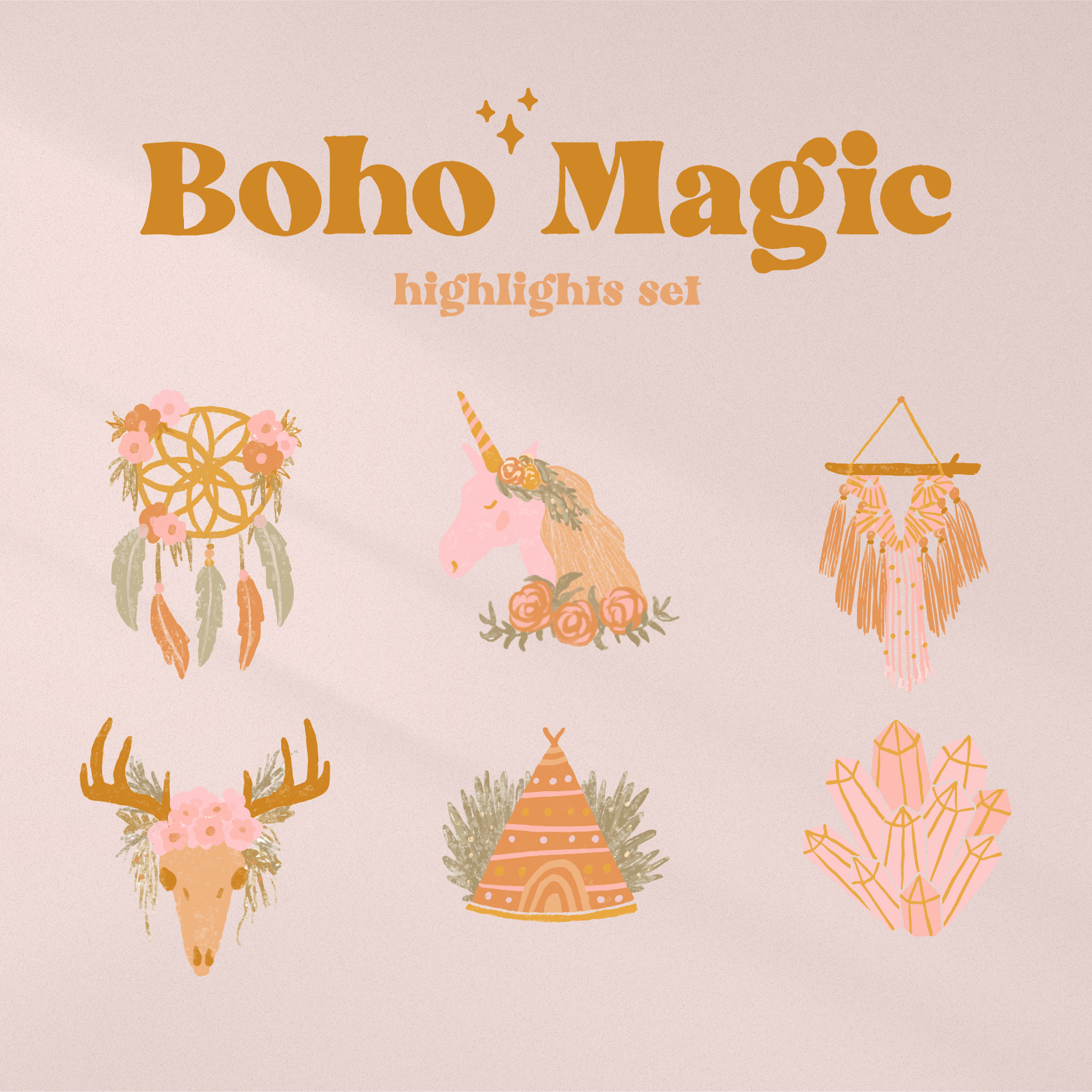 Instagram Story Highlights Cover / Boho Covers / Magic Icons | Inspire ...