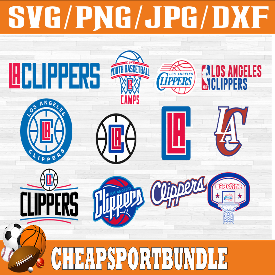 Bundle 24 Files Los Angeles Clippers Basketball Team svg, Lo - Inspire ...