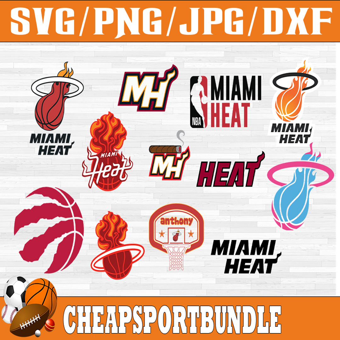 Bundle 24 Files Miami Heat Basketball Team SVG, Miami Heat s - Inspire ...