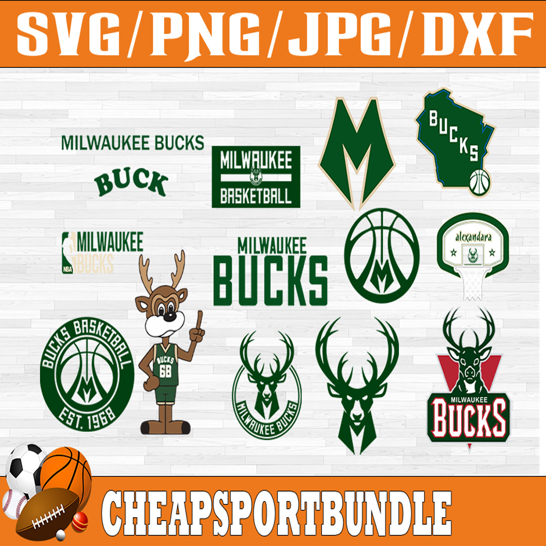 Bundle 27 Files Milwaukee Bucks Basketball Team SVG, Milwauk - Inspire ...