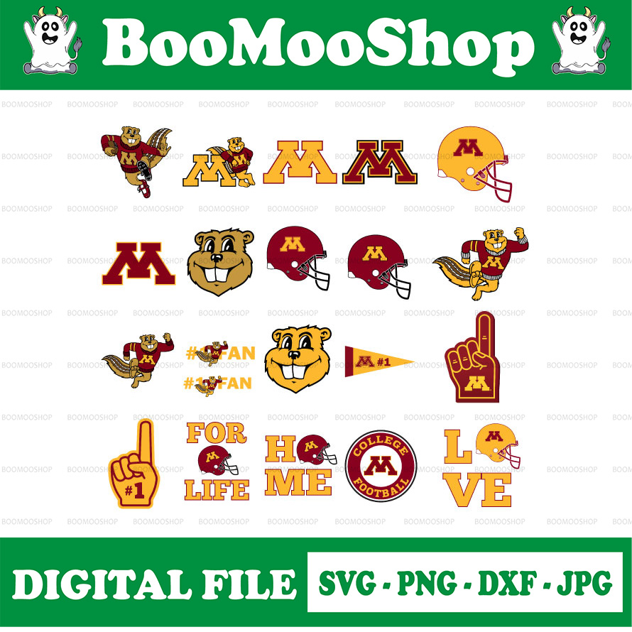 Minnesota Golden Gophers SVG Files, Cricut, Silhouette Studi - Inspire ...