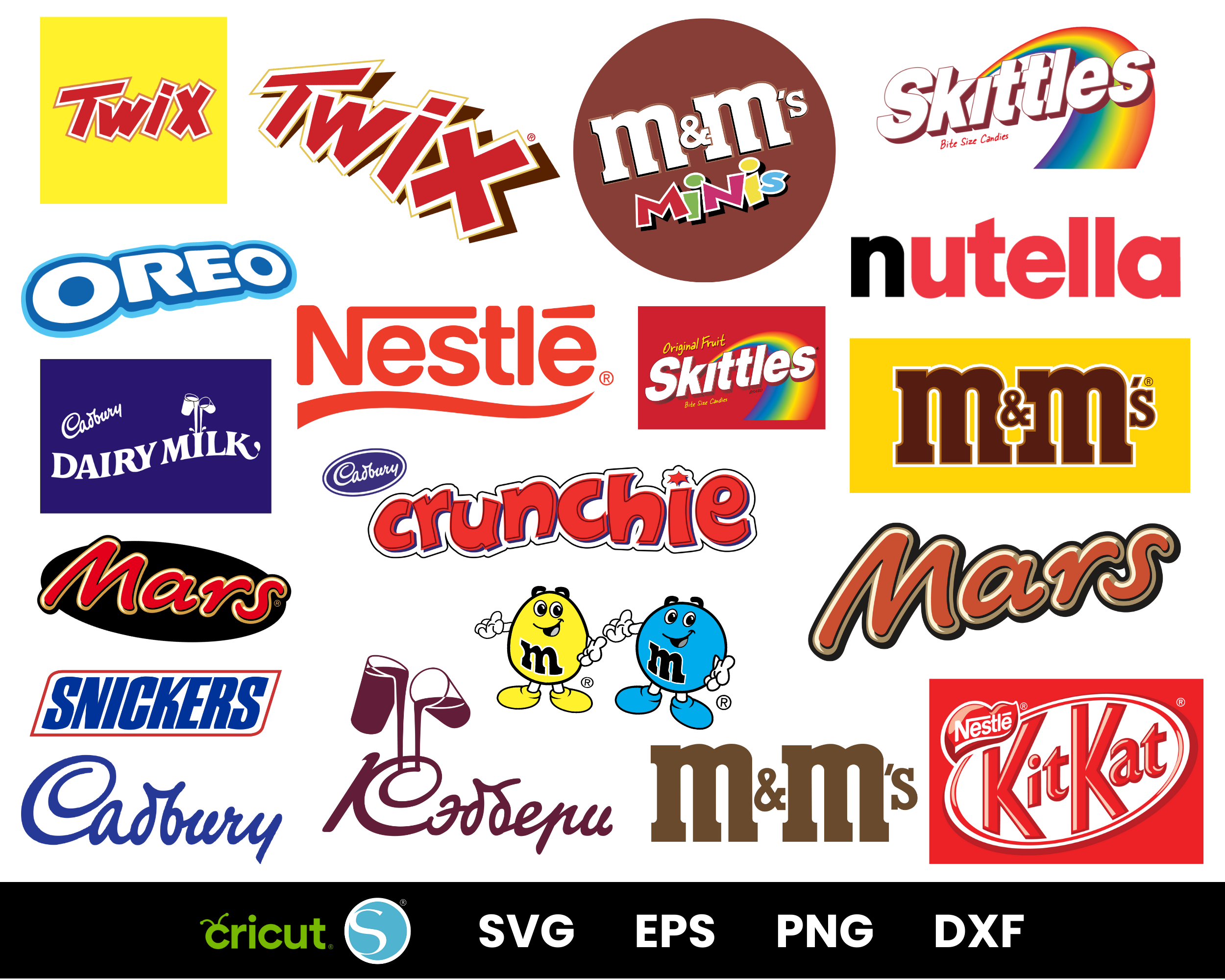 Chocolate svg cut file bundle, nutella svg | Inspire Uplift