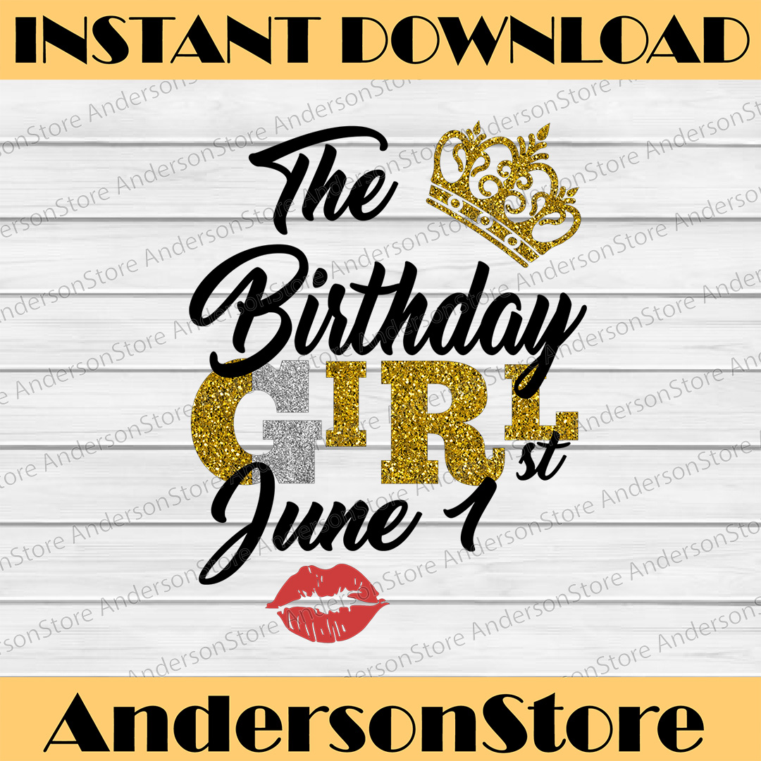 The Birthday Girl June 1st png,June 1st png, birthday png, B - Inspire ...