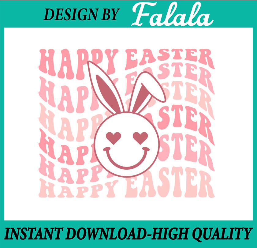 Happy Easter Svg Easter Bunny Svg Cute Easter shirt Bunny ea | Inspire ...