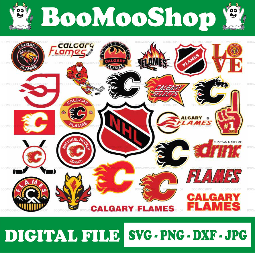 Calgary Flames Bundle Svg,NHL Svg, NHL Svg, Flames svg, Calg - Inspire ...