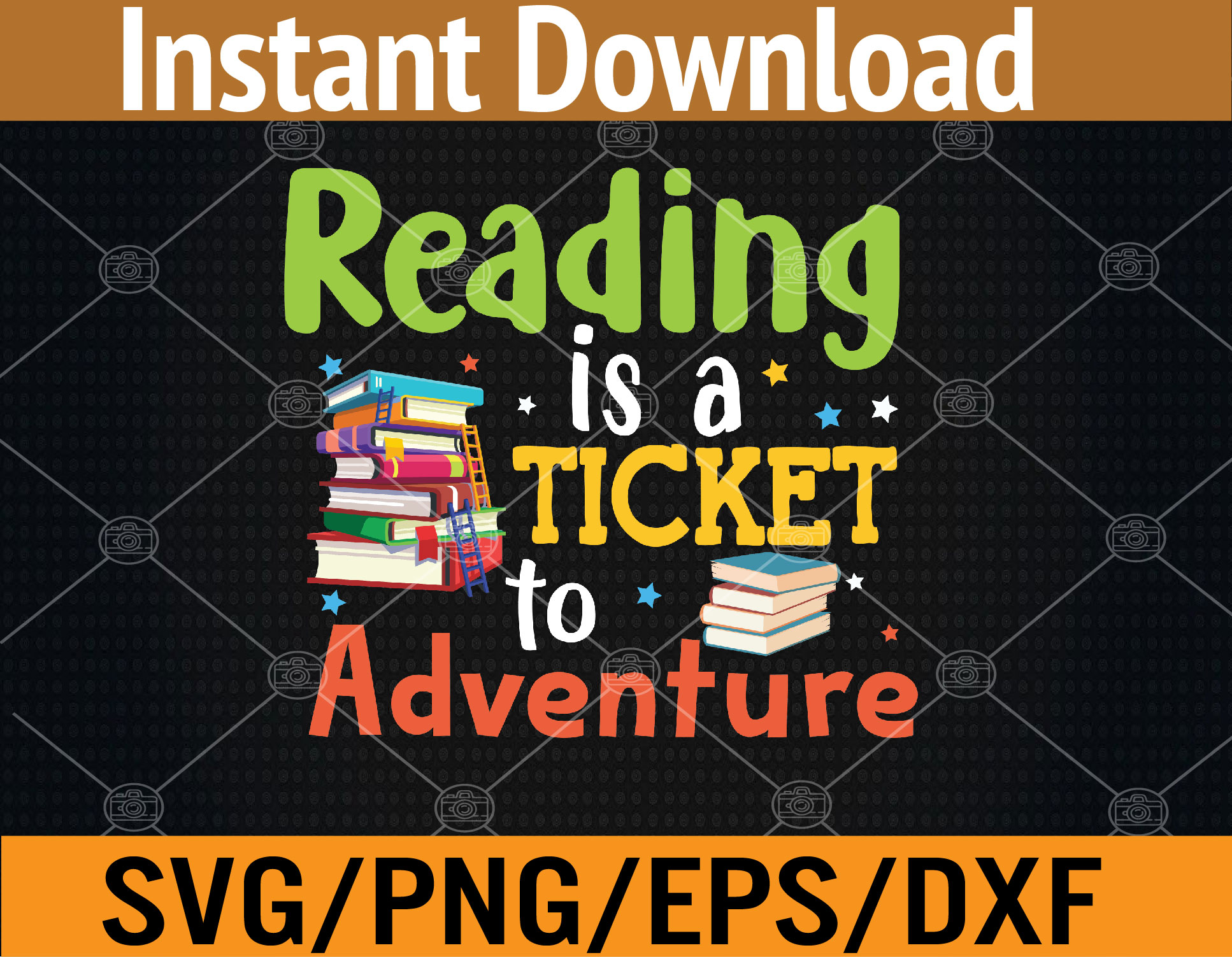 Reading Adventure Library Student Teacher Book School Svg, E - Inspire ...