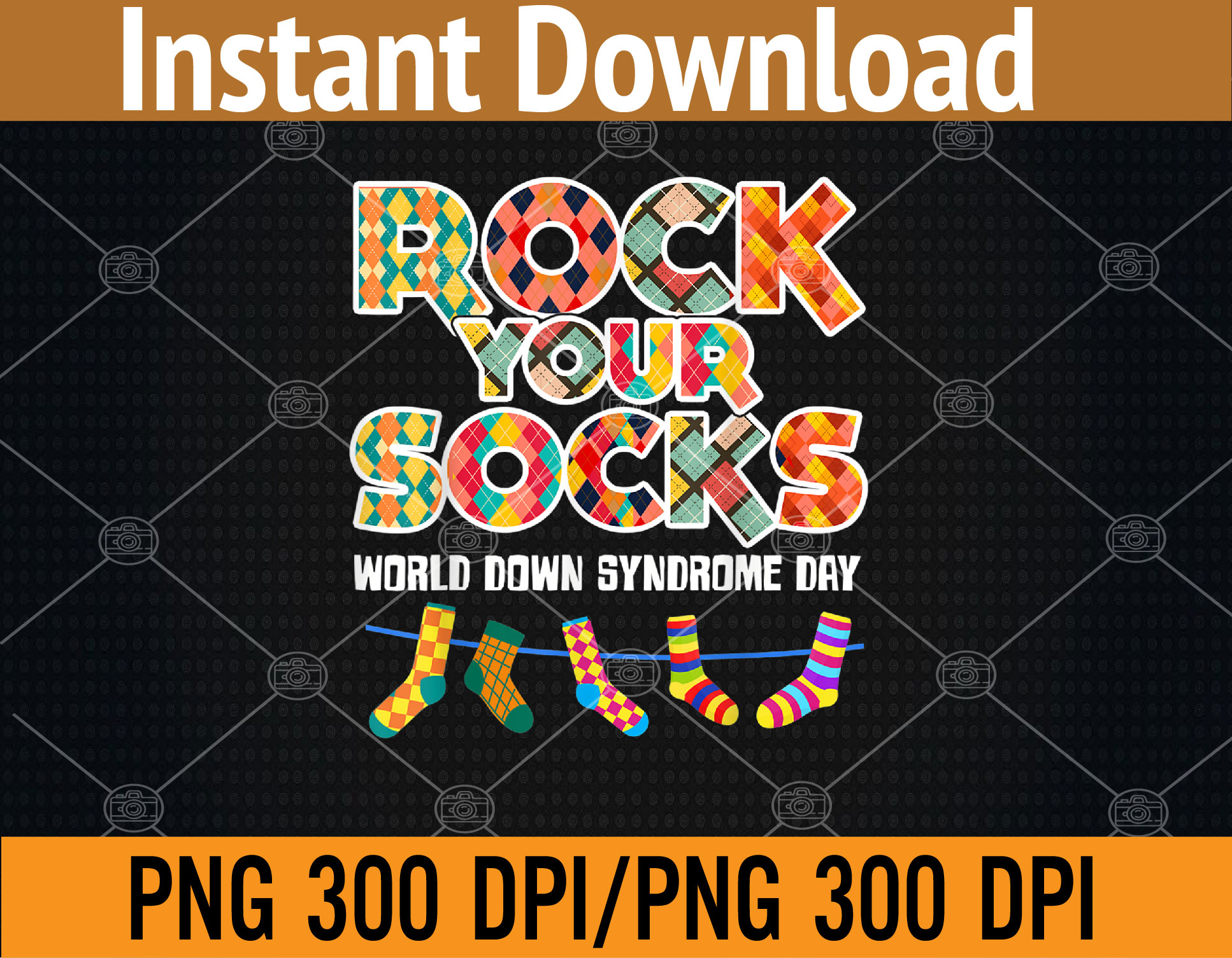 World Down Syndrome Day Rock Your Socks Awareness PNG Digita | Inspire ...