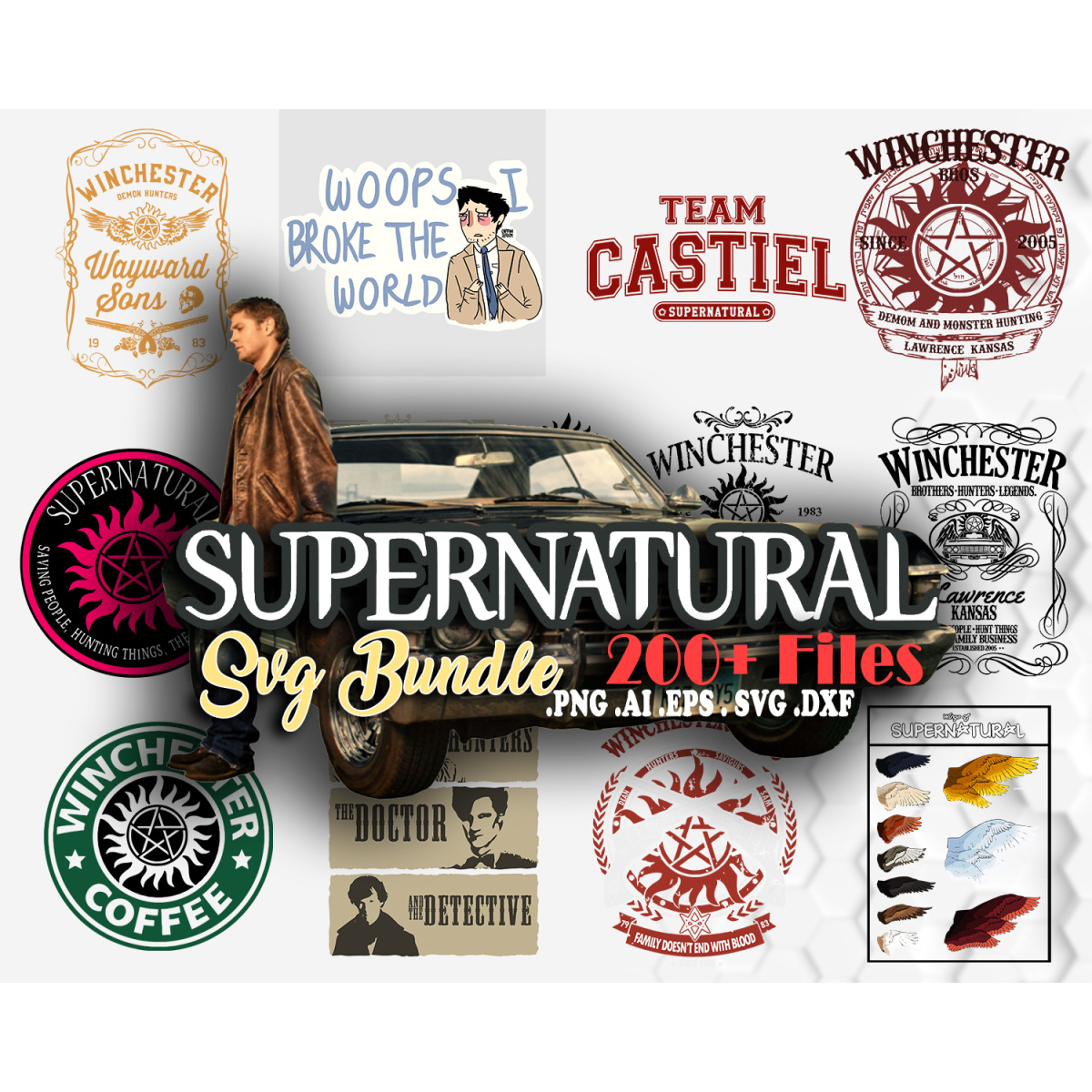 Supernatural SVG Bundle | Inspire Uplift