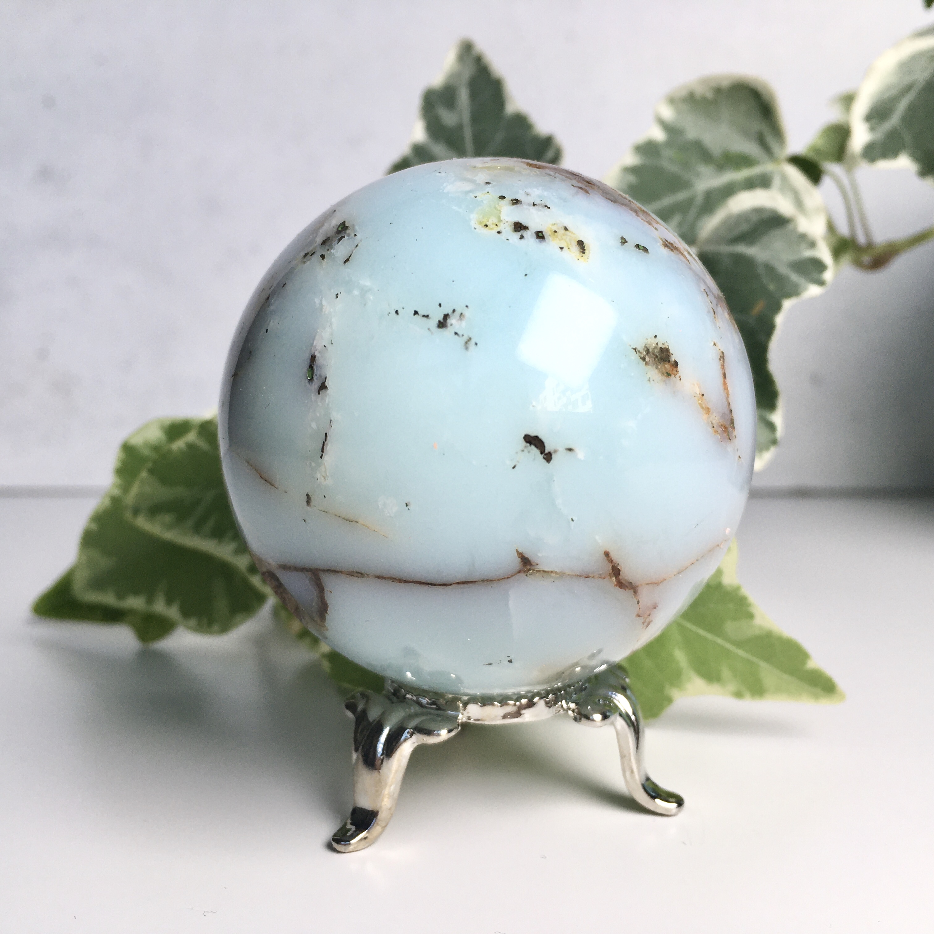 Chrysoprase Sphere Green Stone Ball Chalcedony Sphere | Inspire Uplift