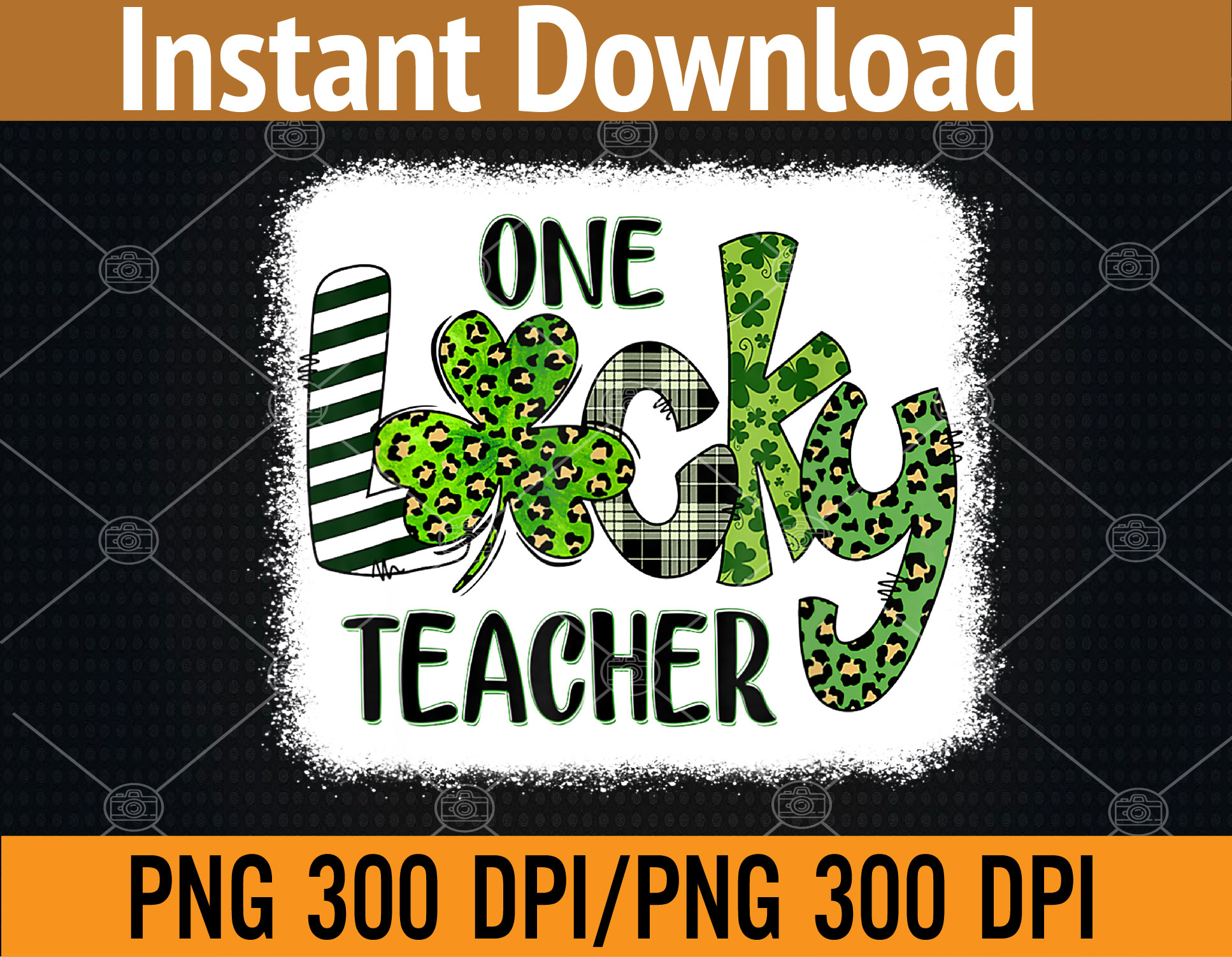 Womens Shamrock One Lucky Teacher St. Patrick's Day School P - Inspire ...