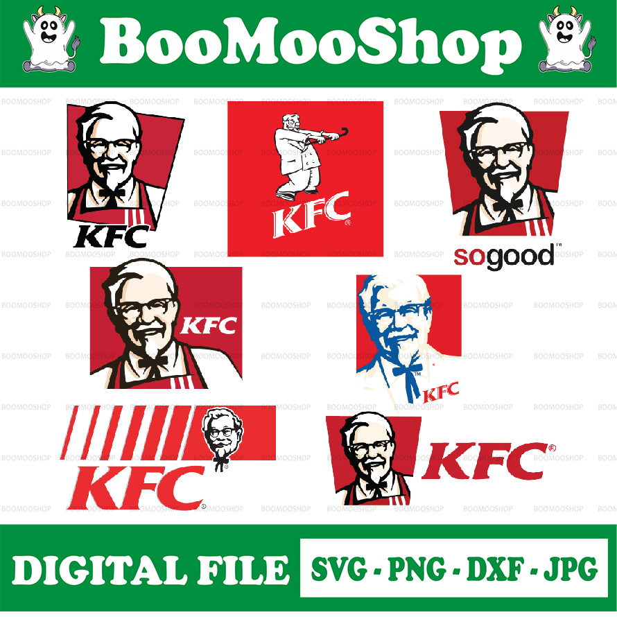Kentucky Fried Chicken Logo Bundle svg, KFC svg, fastfood sv | Inspire ...