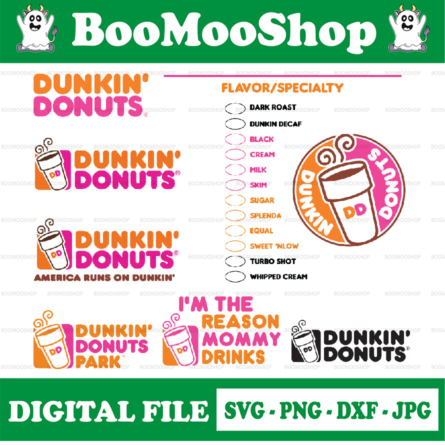 Dunkin' Donuts bundle svg, Dunkin' Donuts Coffee Cup Inspire | Inspire ...