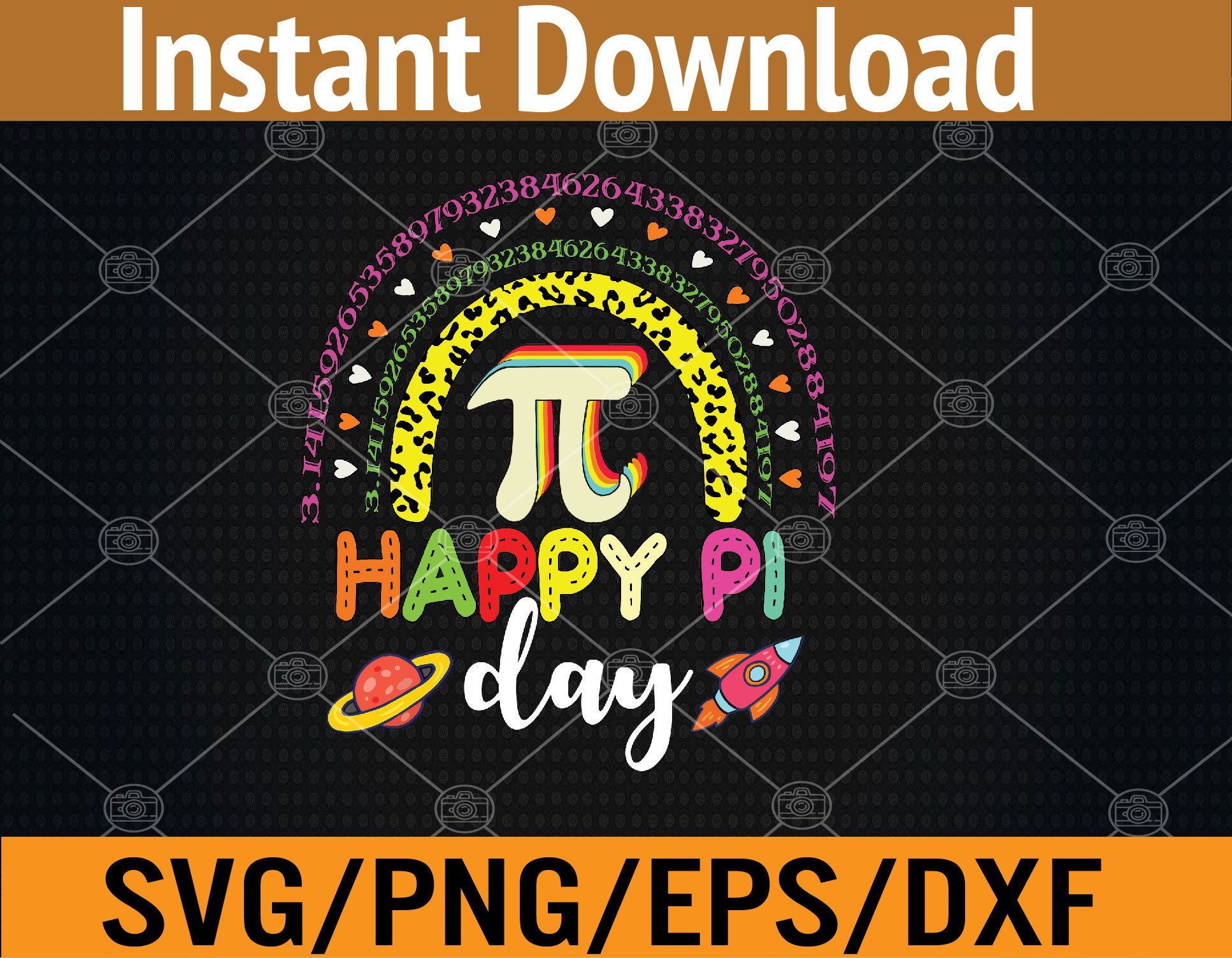 Happy Pi Day Mathematic Math Teacher Gift Leopard Svg, Eps, | Inspire ...