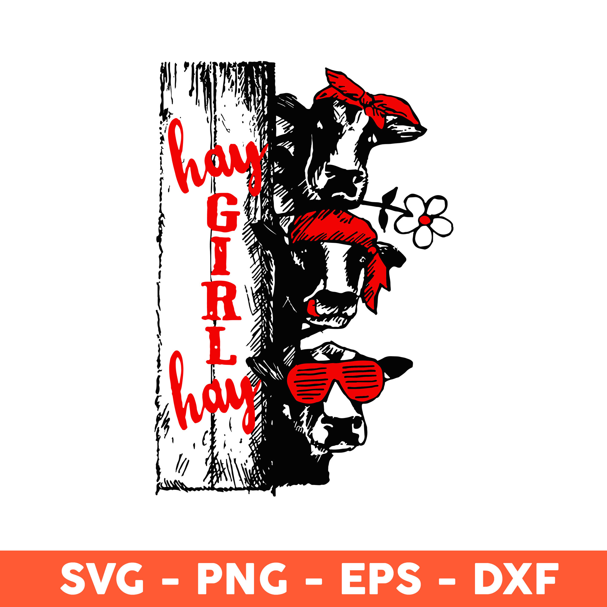 Hay Girl Hay Cow Svg, Cow Svg, Cow Girl Svg, Girl Cow Svg, A - Inspire ...