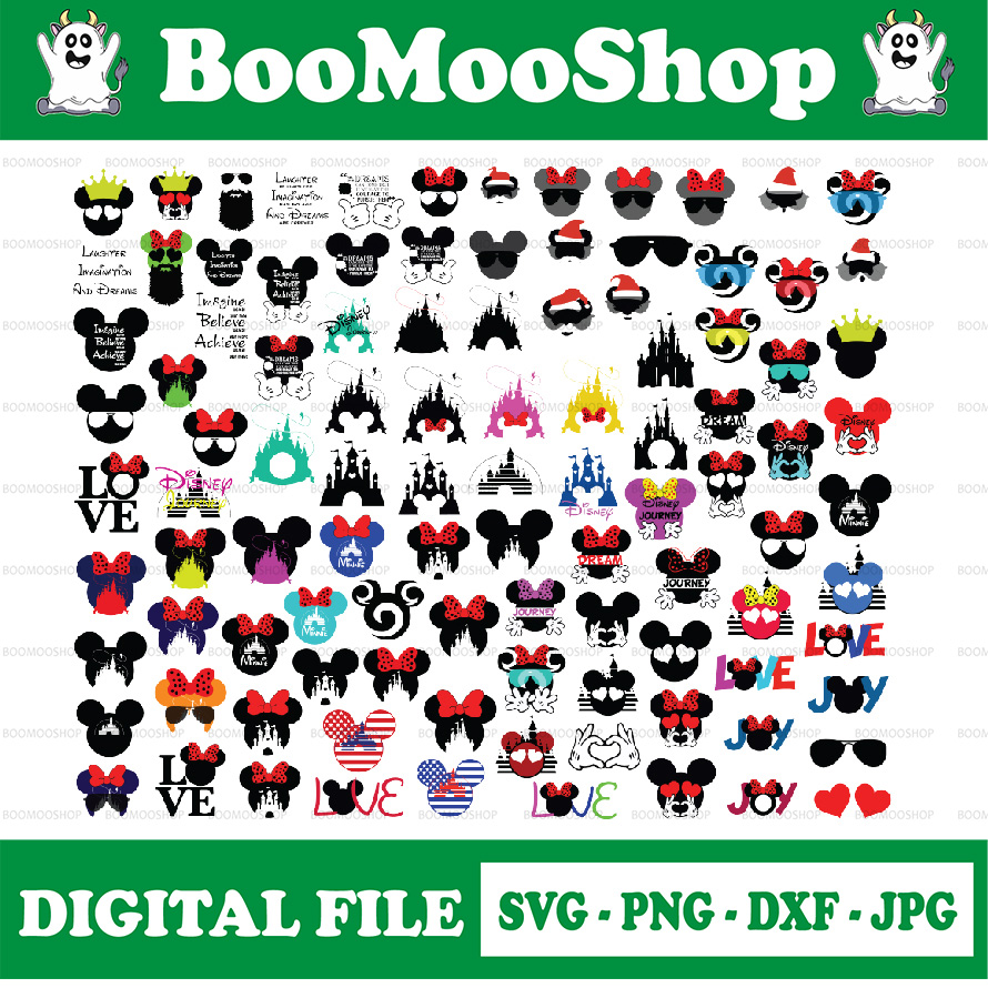 DISNEY SVG Bundle, Mickey SVG, Minnie svg, Disney svg, Disne - Inspire ...