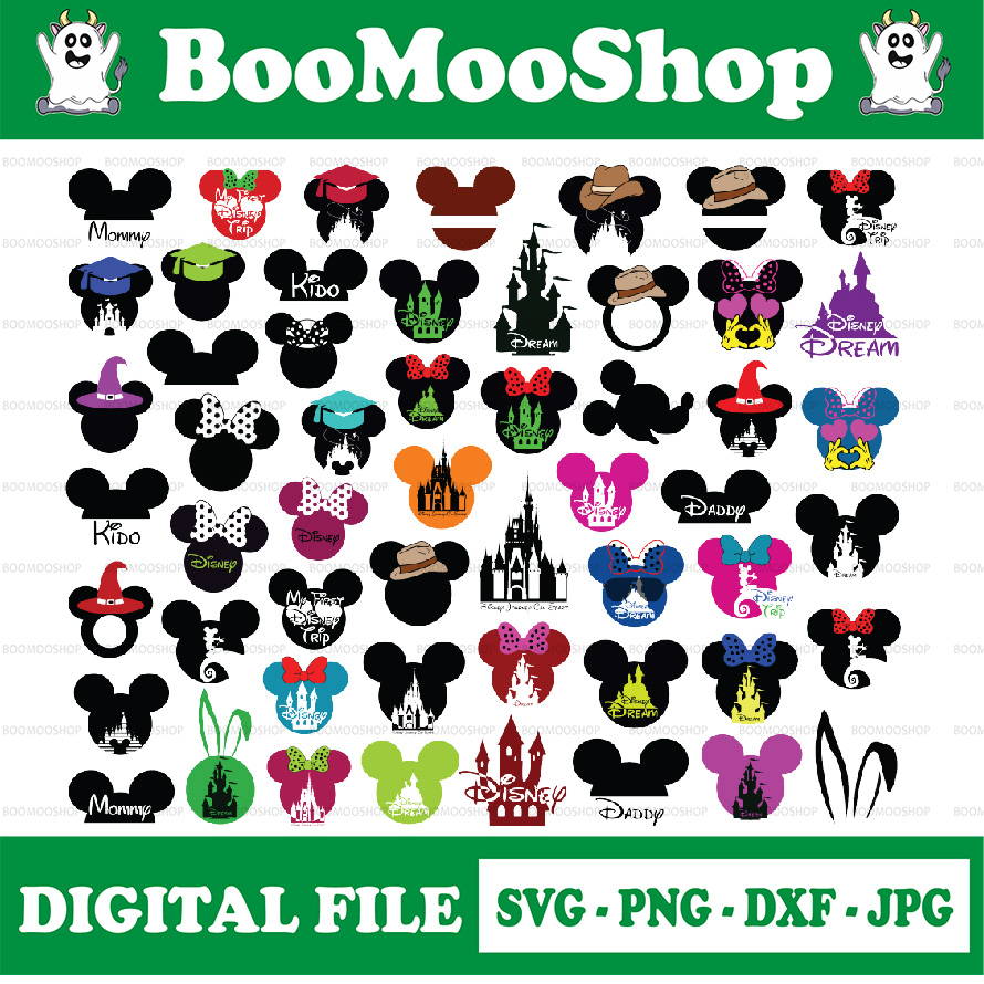 DISNEY SVG Bundle, Mickey SVG, Minnie svg, Disney svg, Disne | Inspire ...